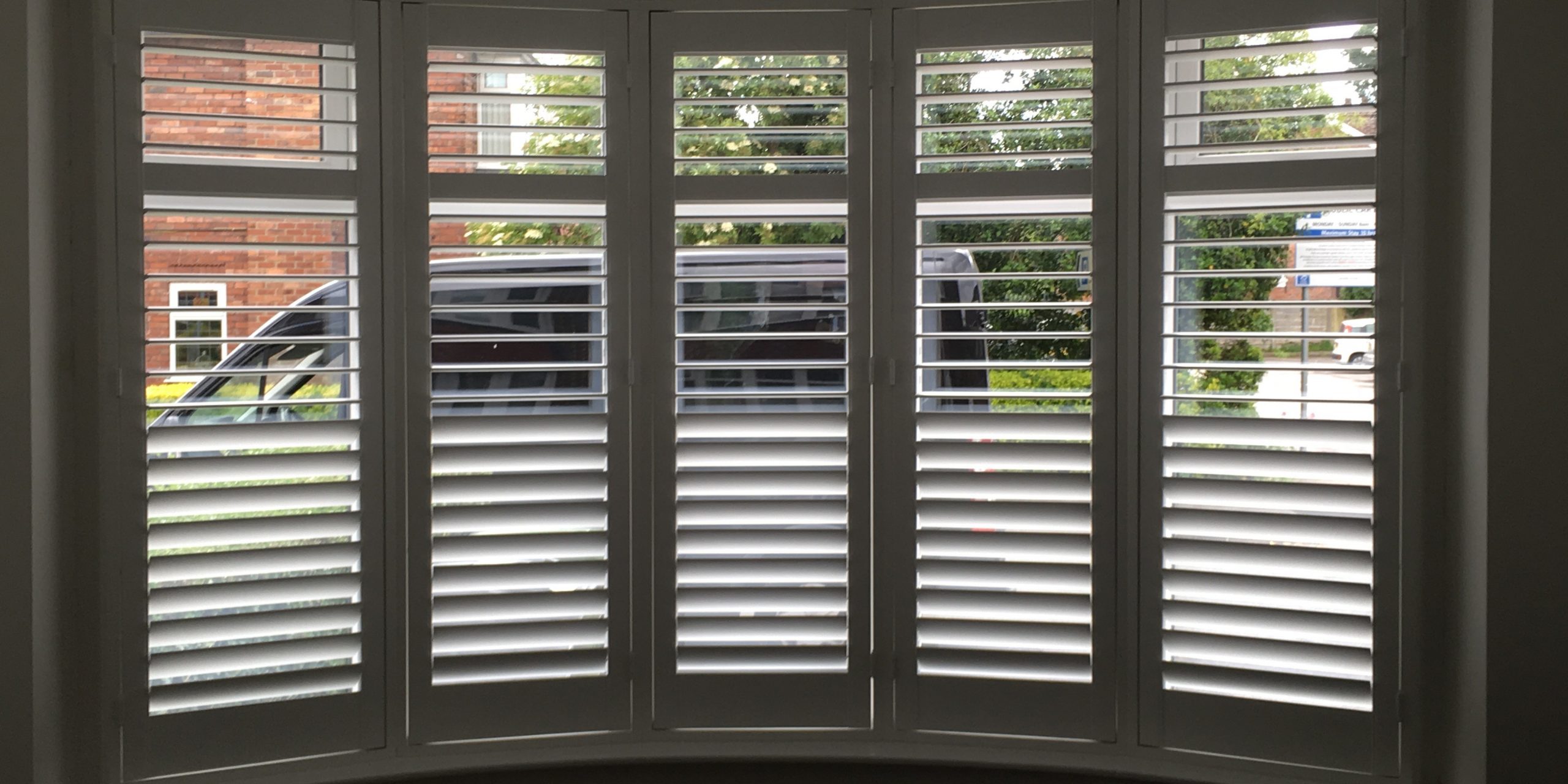 Curved Bay Window Installation In Stockport | Absolute Shutters