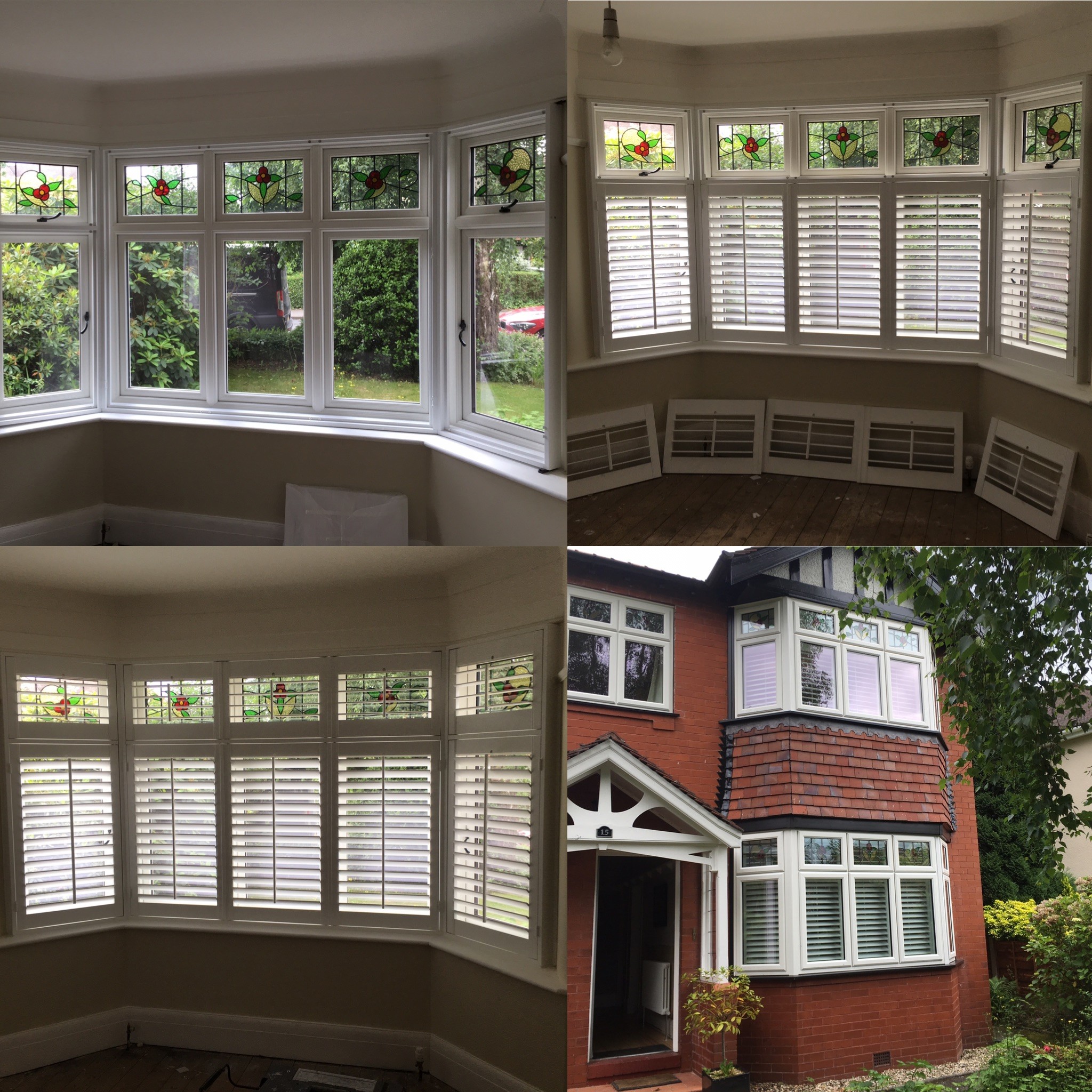 Step By Step Before & After of this Tier on Tier Bay Window | Absolute Shutters