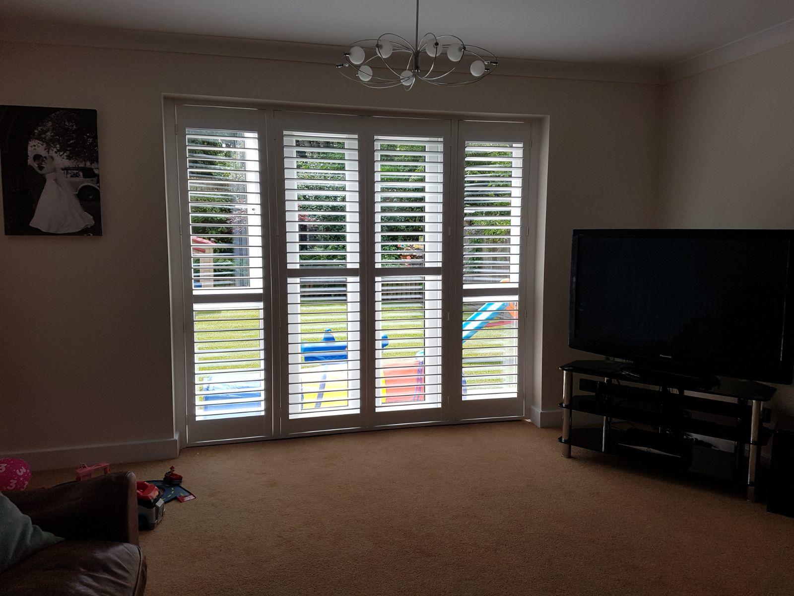 Patio Door Plantation Shutter Installation | Absolute Shutters